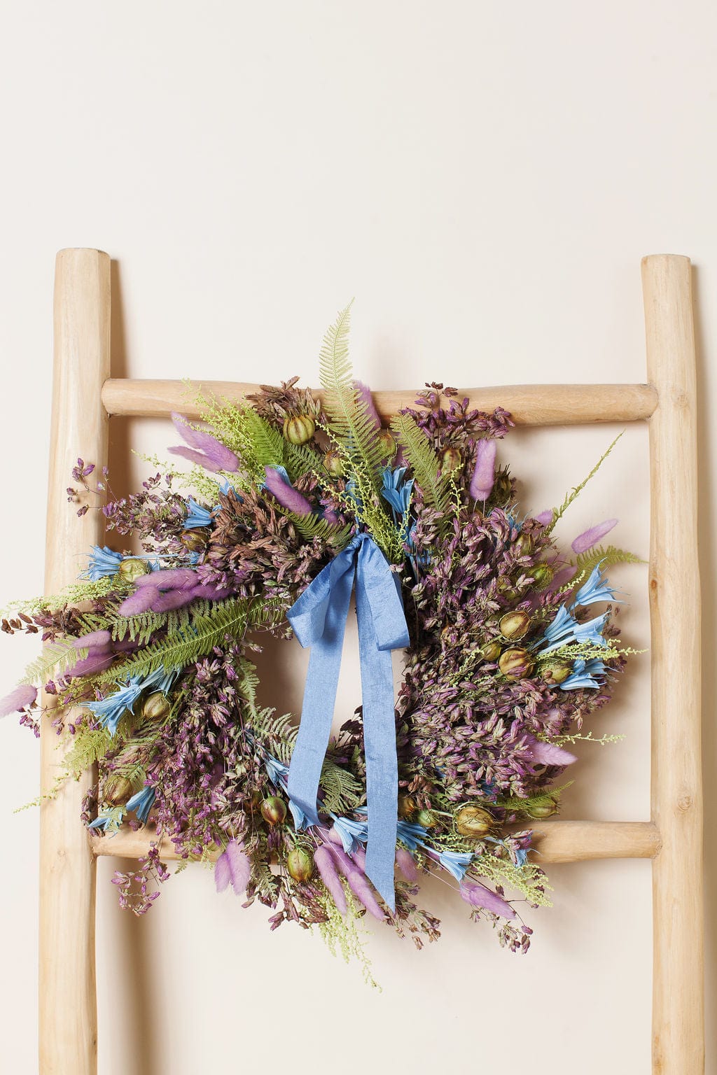 Farmhouse Purple Dried Flower Wreath – Idlewild Floral Co.