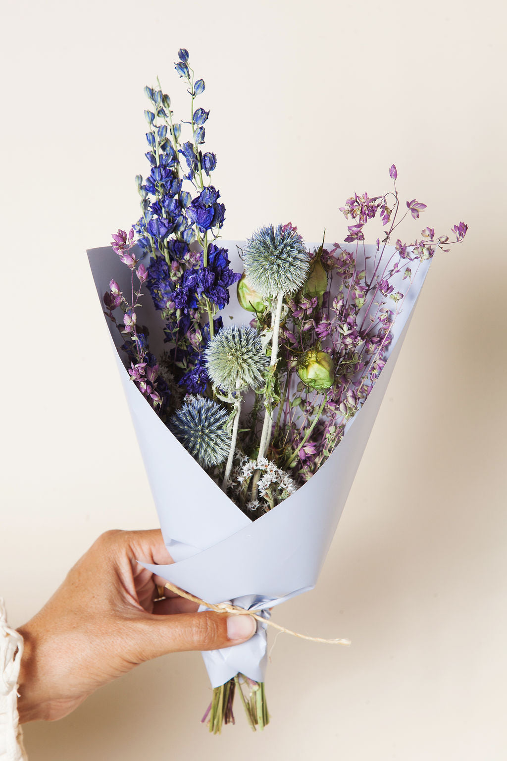 Purple Dried Flower Bouquet for Delivery – Idlewild Floral Co.