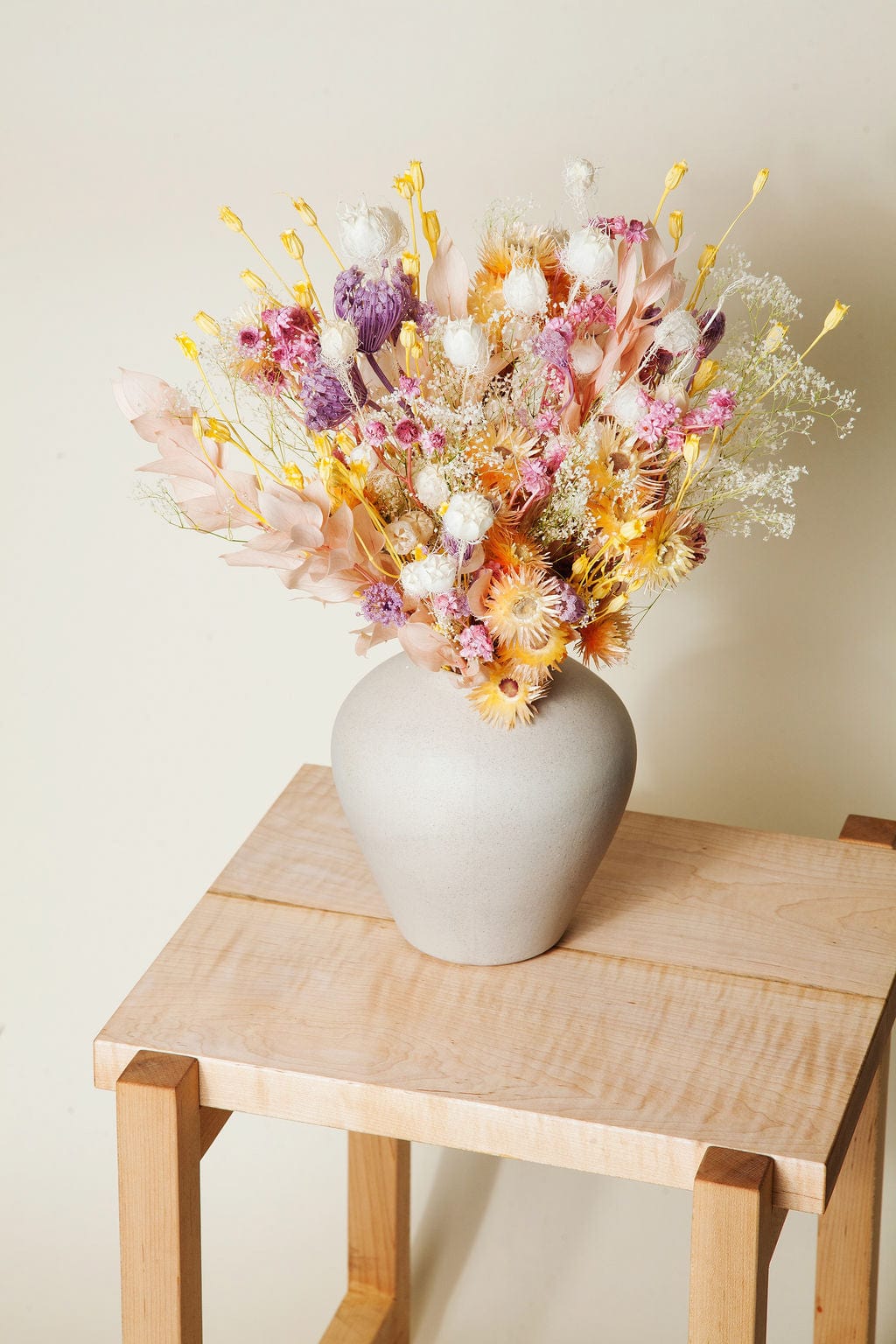 Custom Dried Flower Bridal Bouquet : Everlasting Wedding Flowers ...